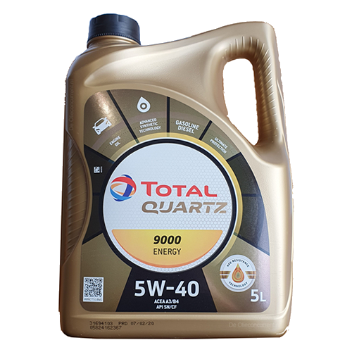 Total Quartz 9000 Energy 5w40 Motorl 5w40 5 Liter